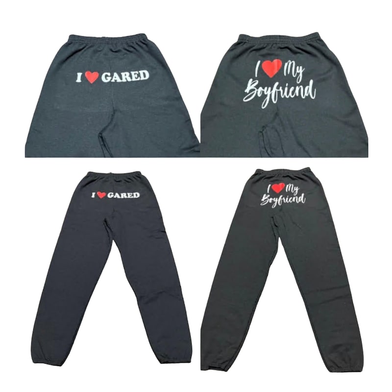 I Love My Boyfriend Pants - Etsy