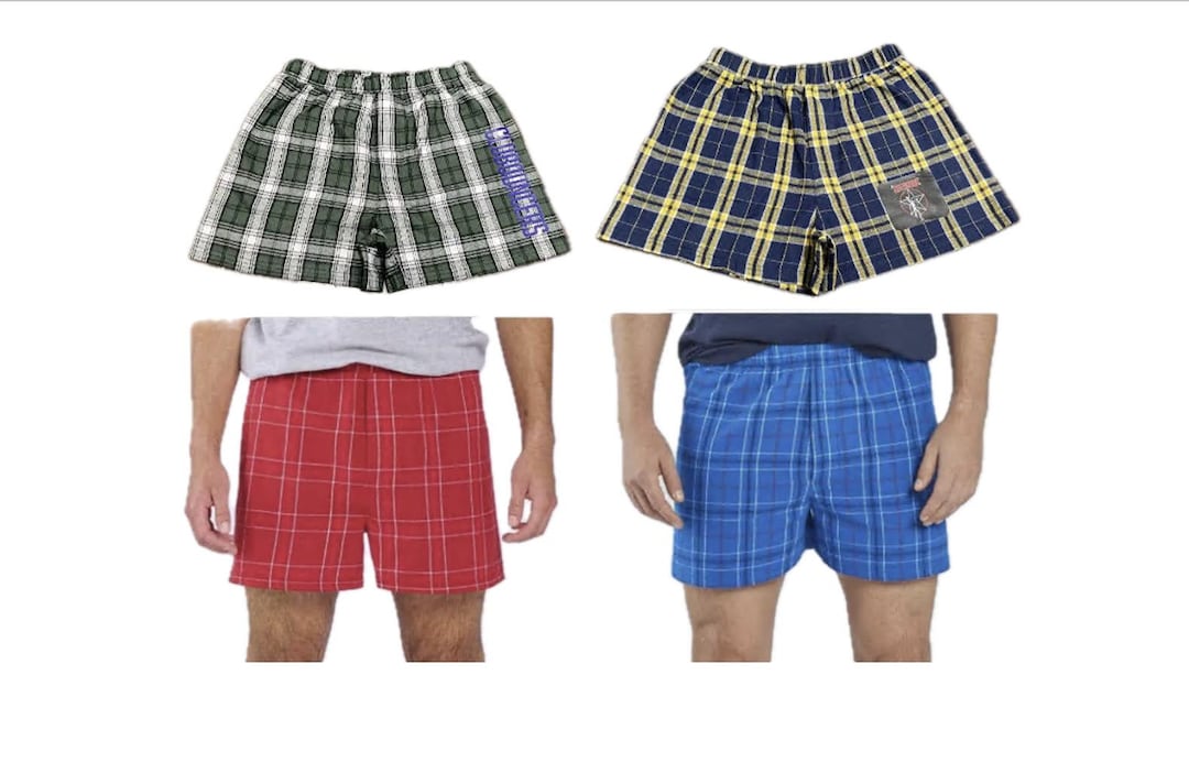 CUSTOM Men Bottom Flannel Boxer, Custom Men Bottom Flannel Pajama Boxer ...
