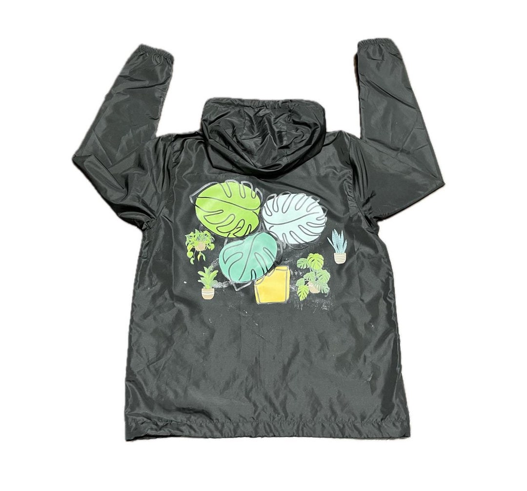 Custom Full Zip up Unisex Rain Jacket, Custom Hooded Coach Jacket ...