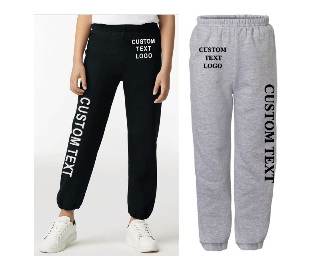 Custom UNISEX Youth Sweatpants, Custom Teen Sweatpants, Custom School ...