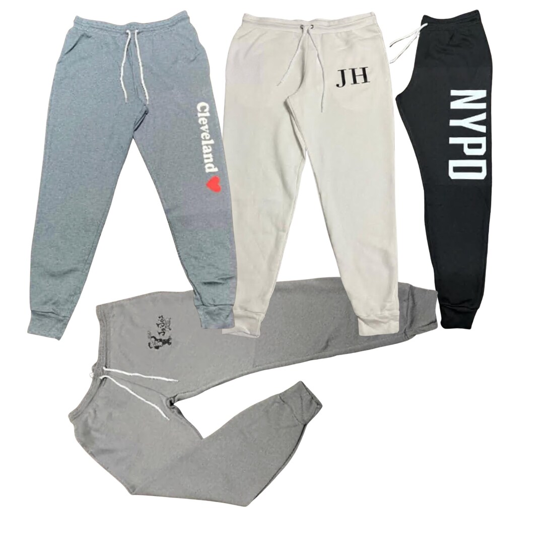 Custom UNISEX Picture Logo Bella Canvas Sweatpants,personalize Your ...
