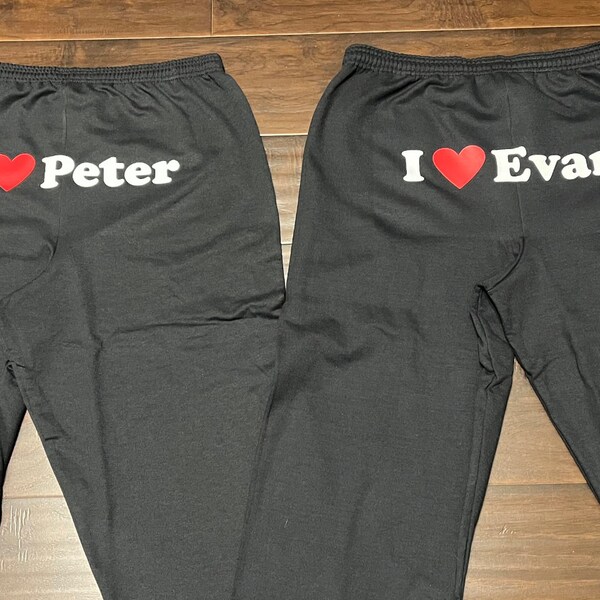 I Love My Boyfriend Pants - Etsy