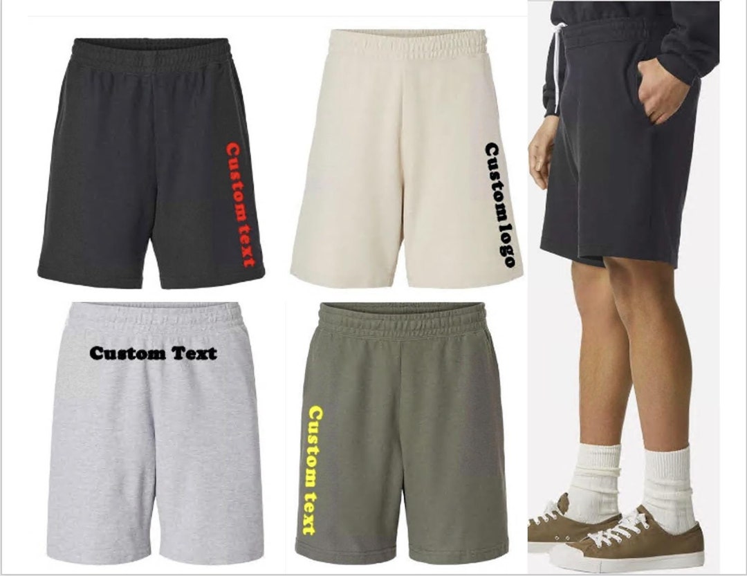 Custom Cotton Men Gym Shorts-7-inches,custom Personalized Men Shorts ...