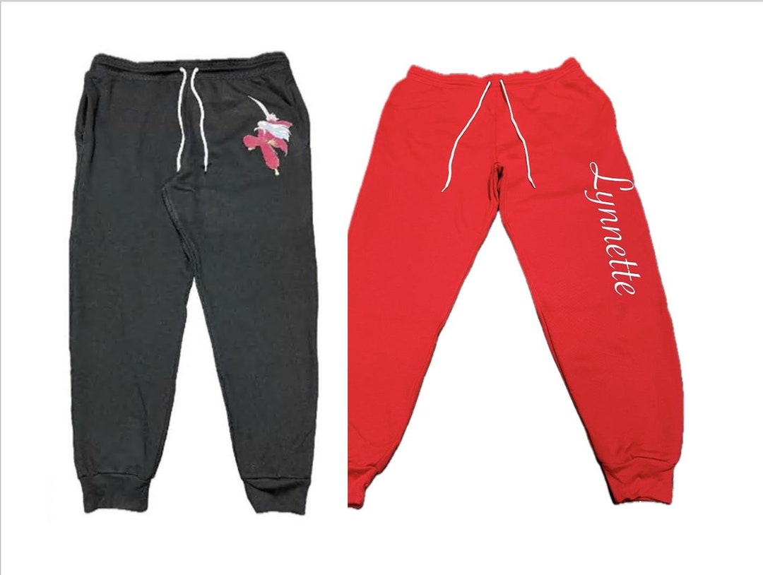 Custom Picture Logo Jogger Sweatpants-bella Canvas, Personalize Your ...