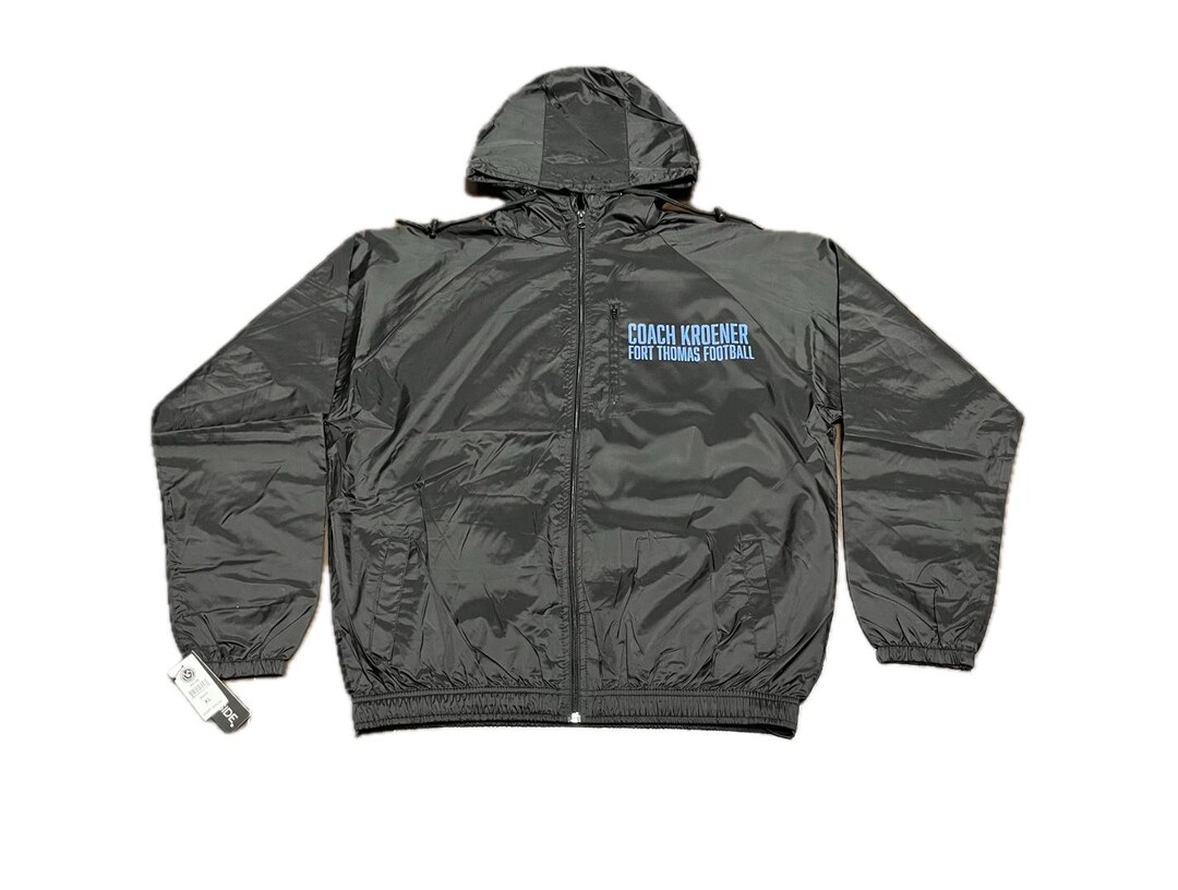 Custom UNISEX Full Zip up Unisex Rain Jacket,custom Hooded Coach Jacket ...