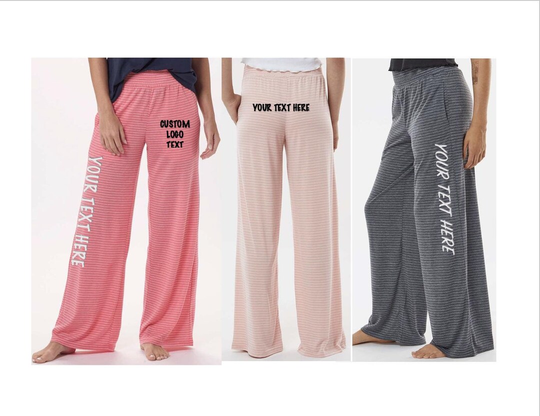 Custom Wide Leg Fancy EVELYN Pants,personalize Women Mom Evelyn Pants ...