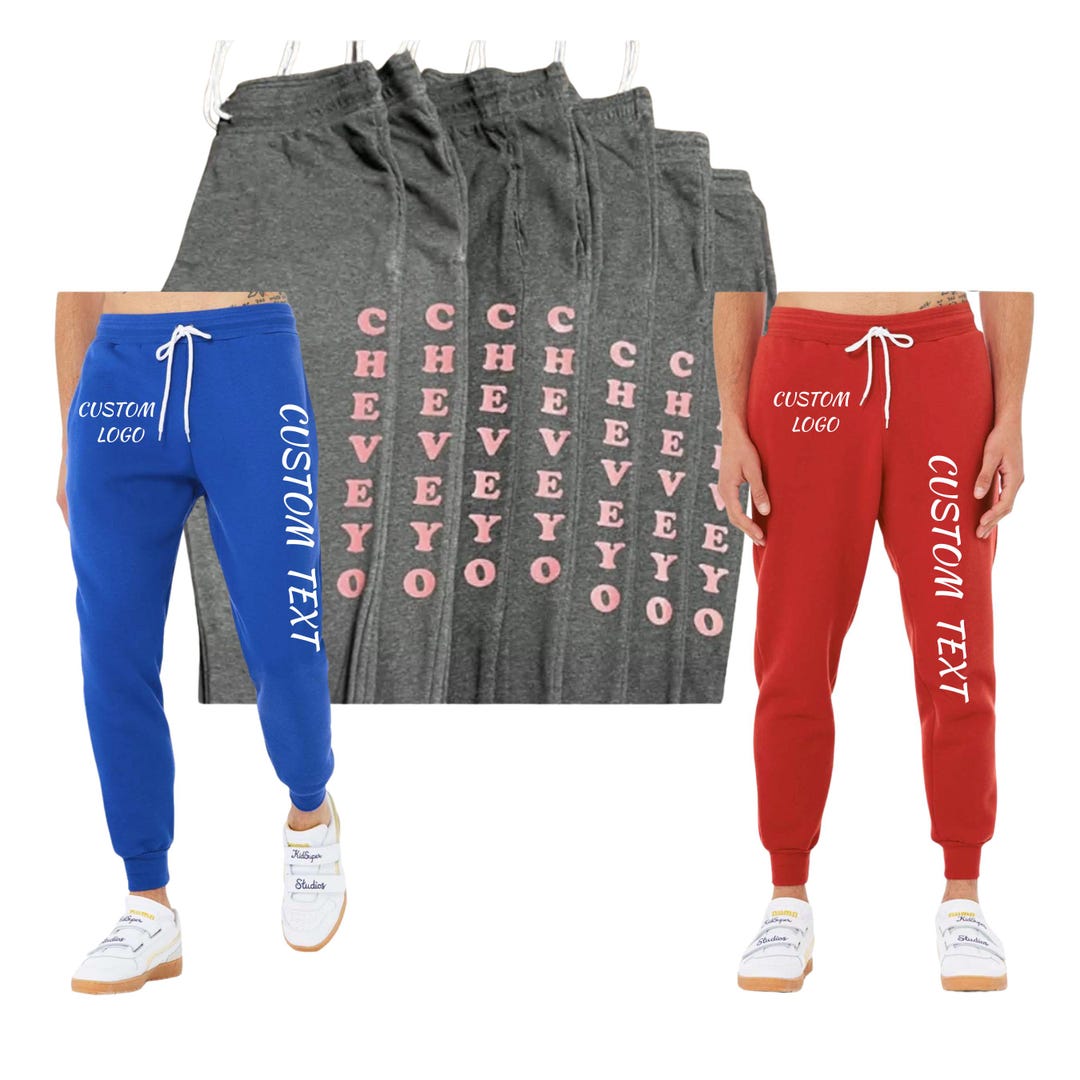 Custom Bella Canvas Fleece Sweatpants With Pockets, Personalized Photo ...