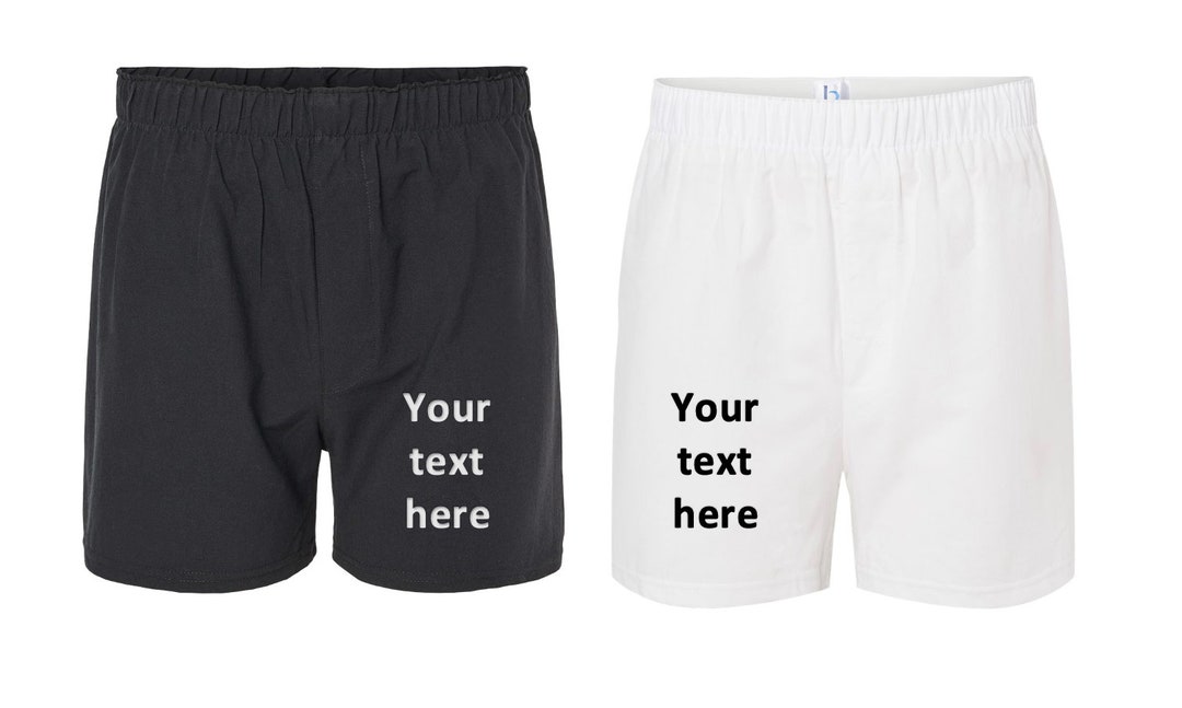 CUSTOM Unisex Cotton Underwear Boxer, Custom Unisex Men Women Boxer ...