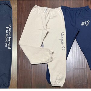 Custom Sweatpants-bulk Order, Personalize Your Sweatpants, Customized ...