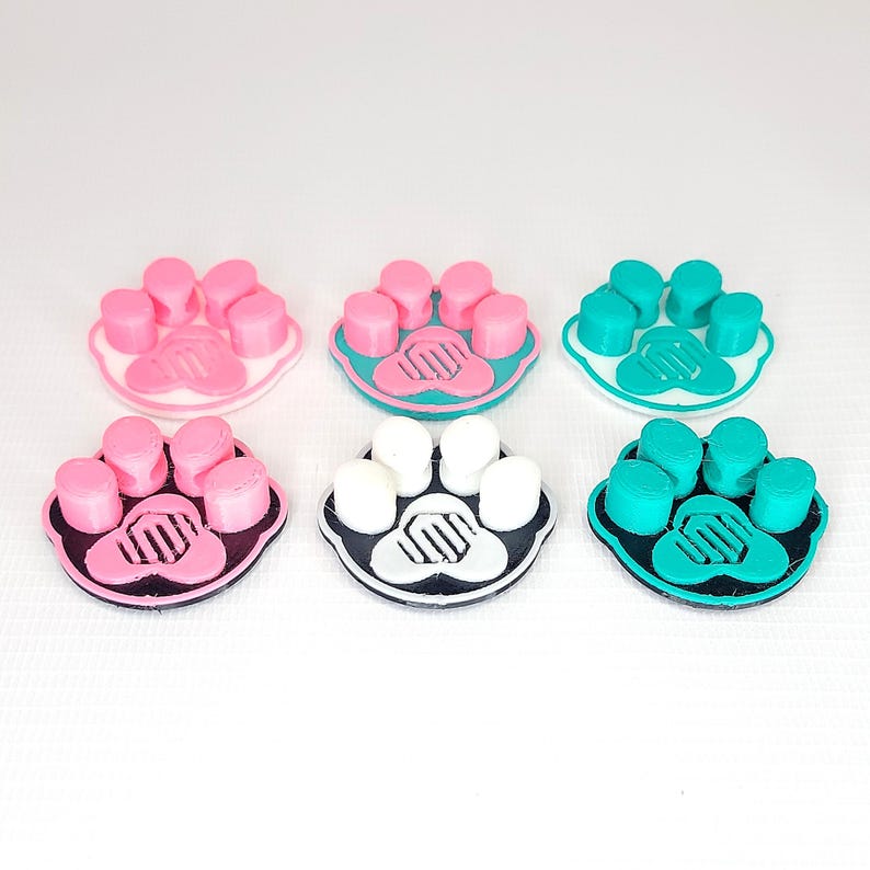 Paw Print Cable Management Clips Flexible 3D Printed TPU - Etsy
