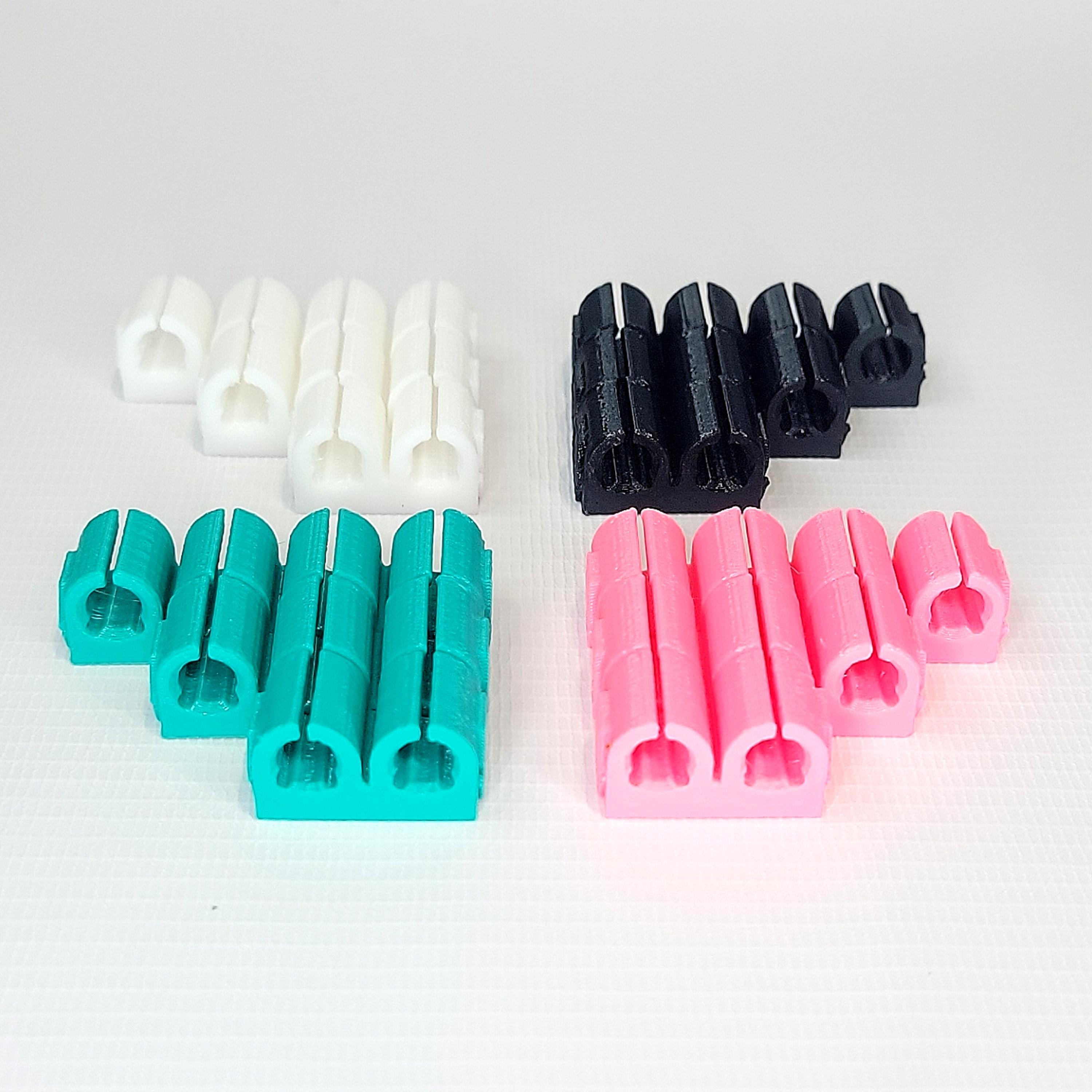 Cable Management Clip Strips With Resizing Inserts Rubber-like Flexible ...