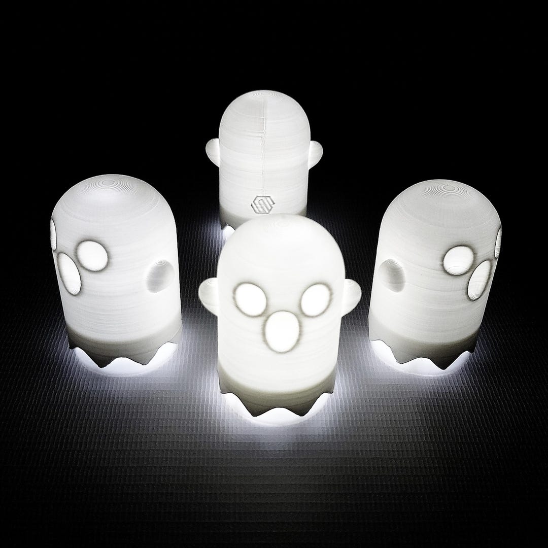 LED Ghost Figure Tealight Halloween Decoration Portable Nightlight 3D ...