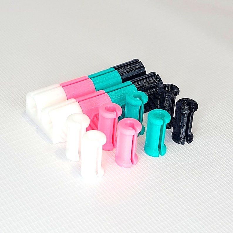 Cable Management Clip Strips With Resizing Inserts Rubber-like Flexible ...