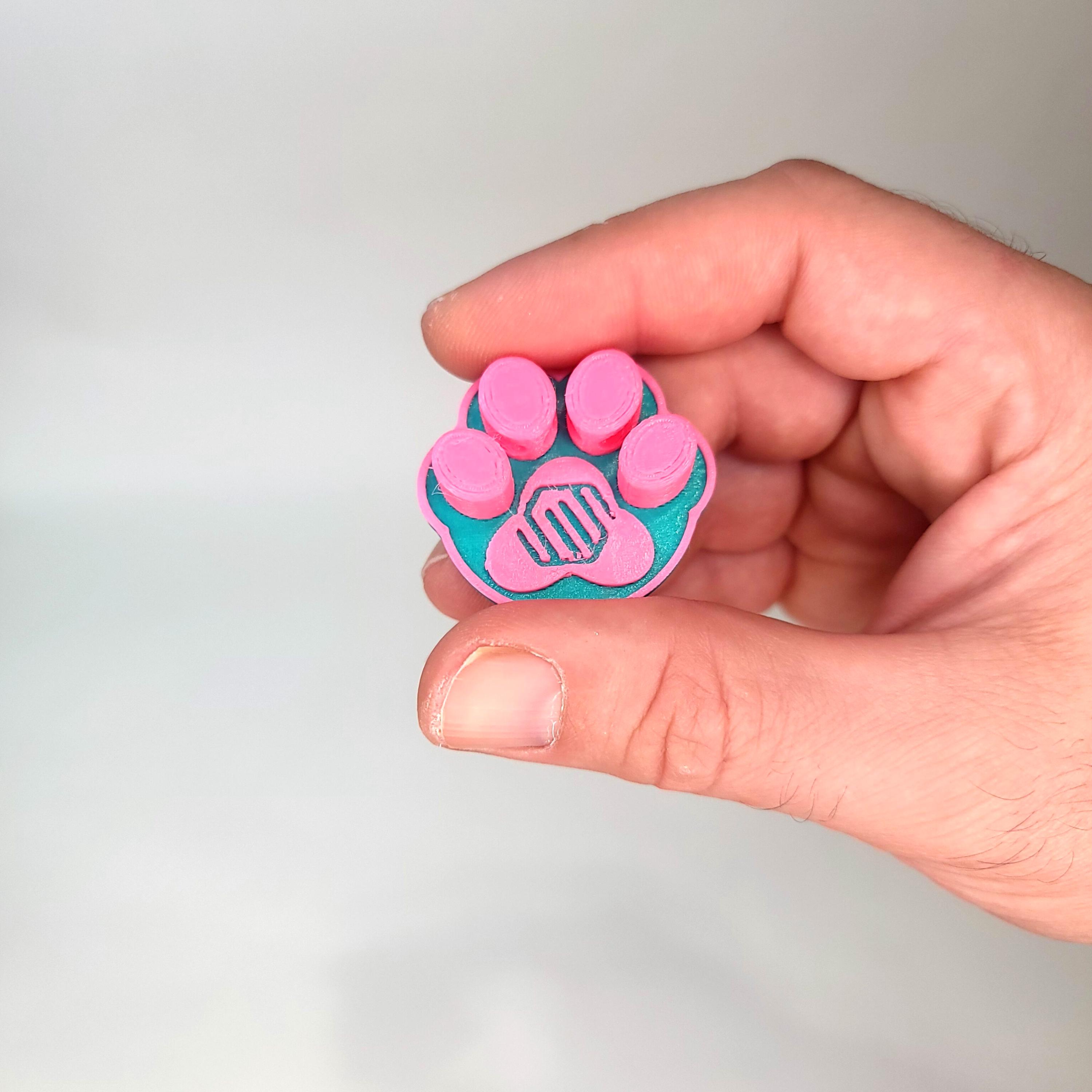 Paw Print Cable Management Clips Flexible 3D Printed TPU - Etsy