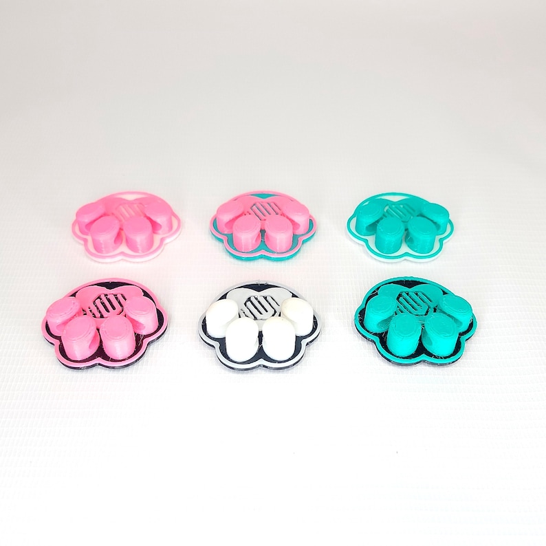 Paw Print Cable Management Clips Flexible 3D Printed TPU - Etsy