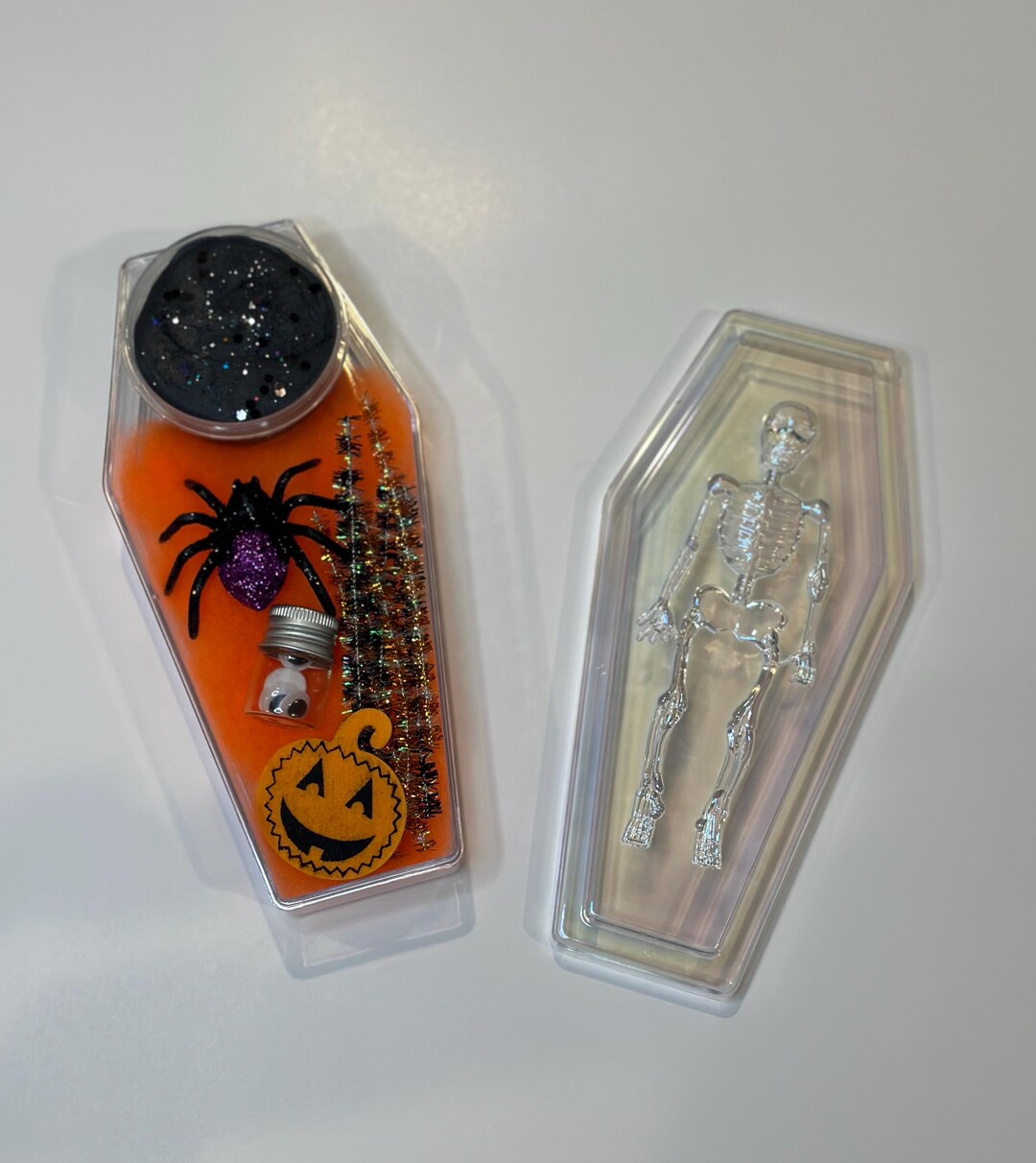 Playdoh Spider Dough Spider Kit,halloween Play Dough Kit,spooky Coffin ...