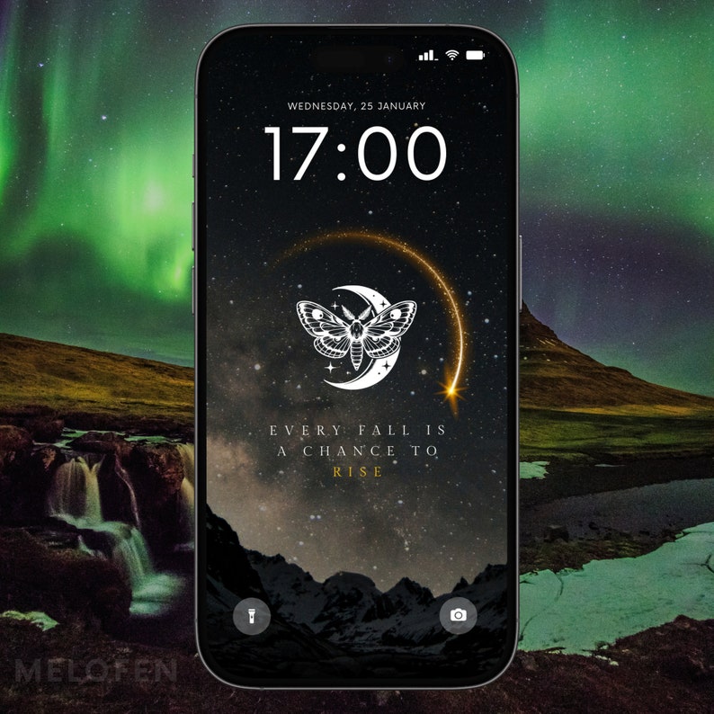 Inspirational iPhone Wallpaper Every Fall is a Chance to Rise ...