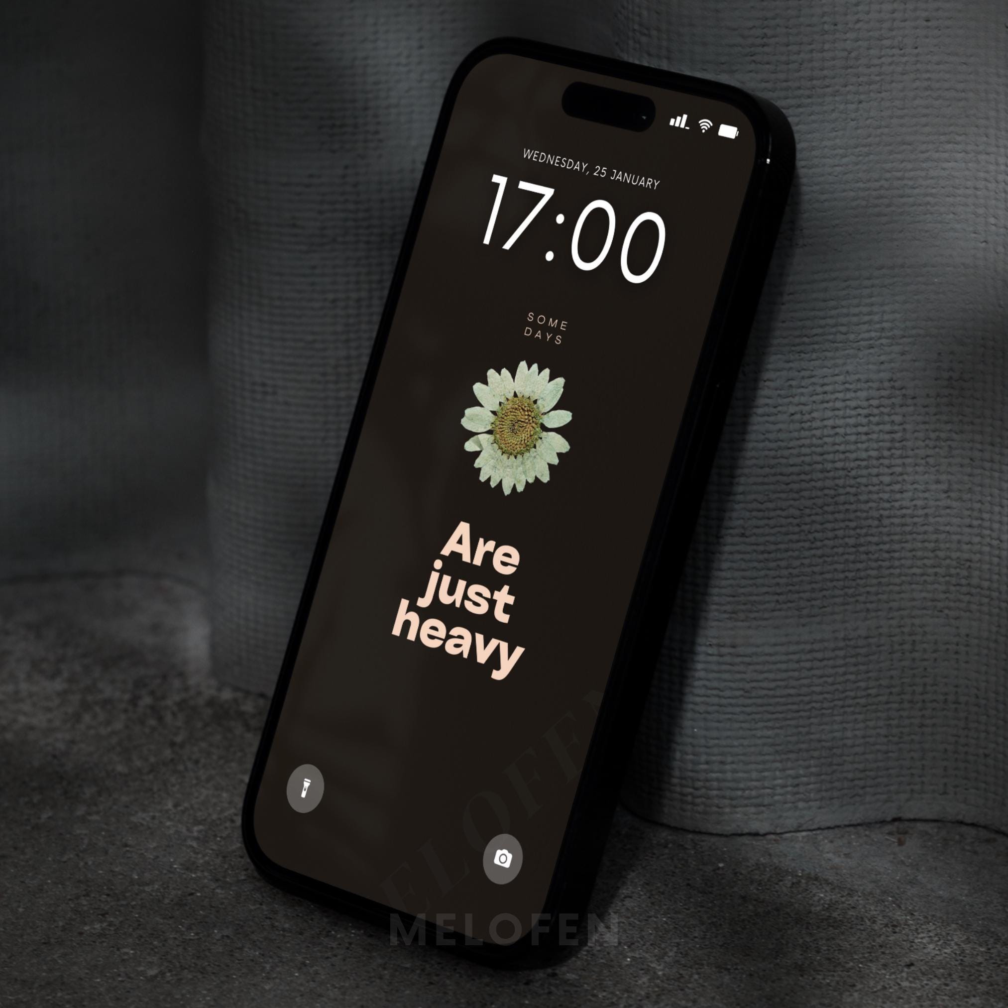 Some Days Are Just Heavy iPhone Wallpaper - Inspirational Quote ...