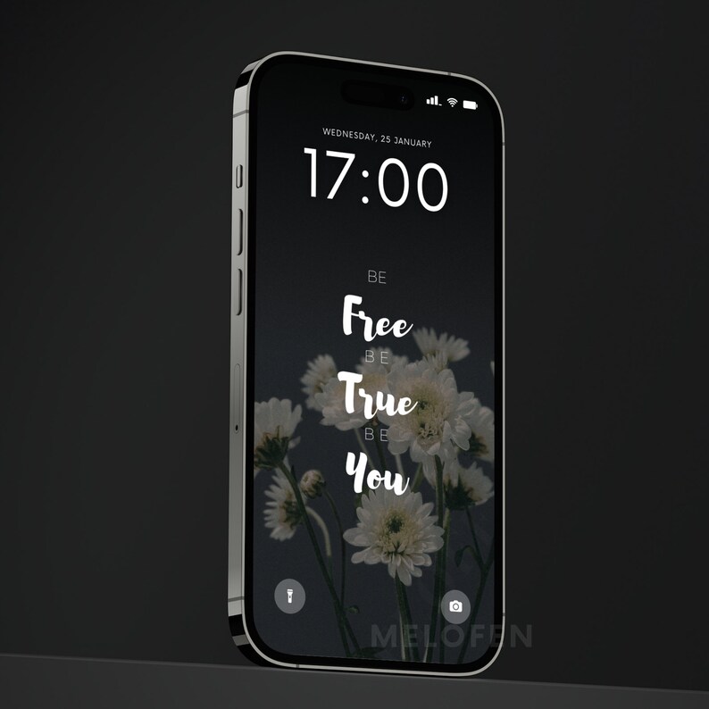 Be Free Be True Be You iPhone Wallpaper Inspirational Quote Digital ...