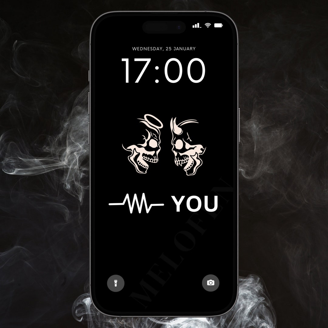 Skeleton Skull iPhone Wallpaper Aesthetic Head Bone Phone Lock Screen ...