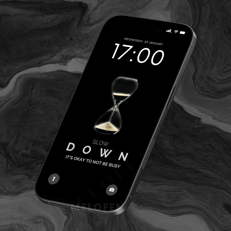 Slow Down It's Okay to Not Be Busy iPhone Wallpaper Inspirational ...