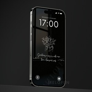 Black Aesthetic Motivational Wallpaper for iPhone Positive Hug Quote ...