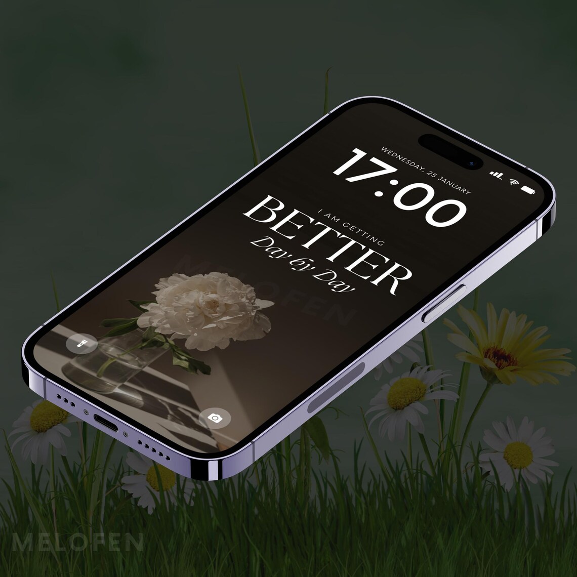 I Am Getting Better Day by Day Inspirational iPhone Wallpaper ...
