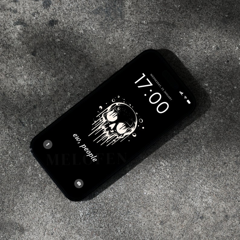 Ew People Skeleton Skull Art Aesthetic iPhone Wallpaper Minimal Funny ...