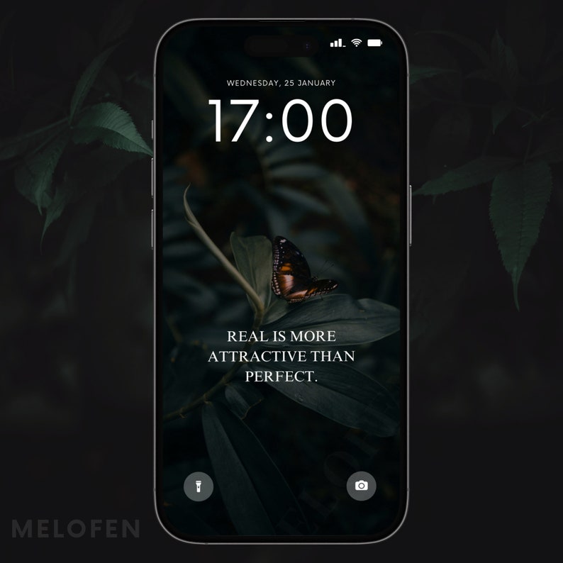 IPhone Wallpaper Real is More Attractive Than Perfect Quote ...