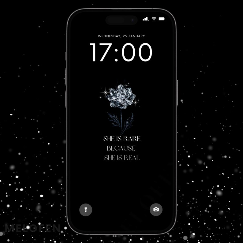 She is Rare Because She is Real Inspirational iPhone Wallpaper Single ...