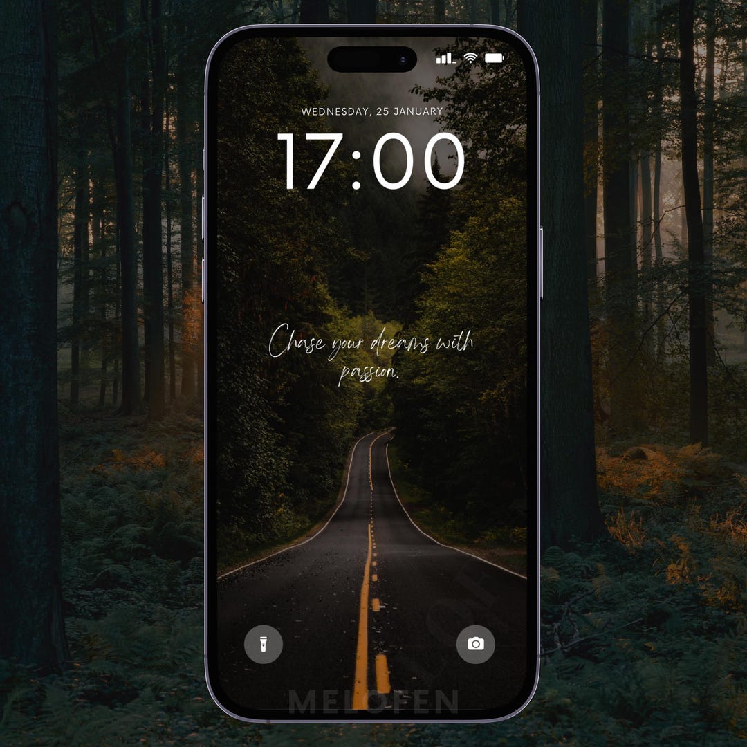 Chase Your Dreams With Passion iPhone Wallpaper Motivational Digital Art for Success, Ambition ...