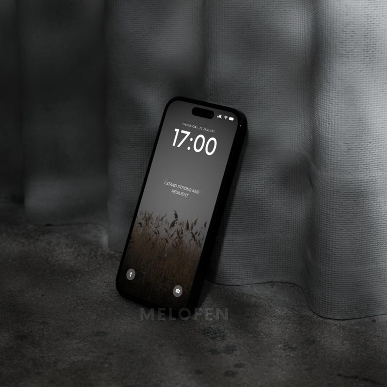 Motivational iPhone Wallpaper I Stand Strong and Resilient Empowering ...