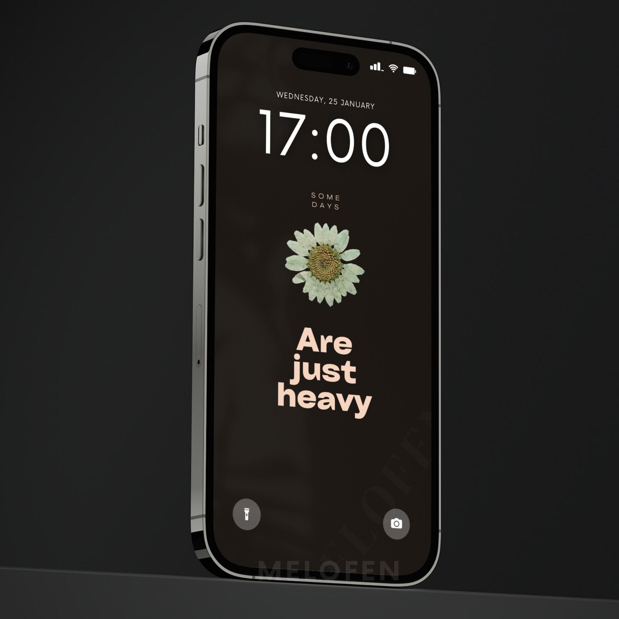 Some Days Are Just Heavy iPhone Wallpaper - Inspirational Quote ...