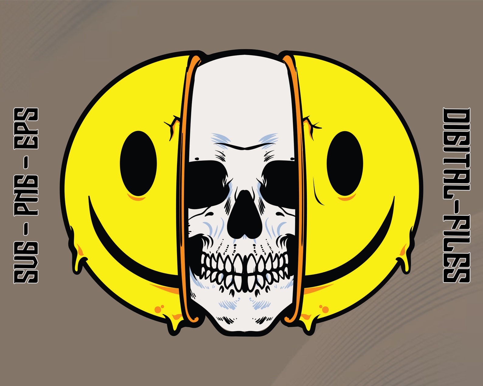Smiley Skull Face Svg, Smiley Skull Svg, Smiley Skeleton Face Svg ...