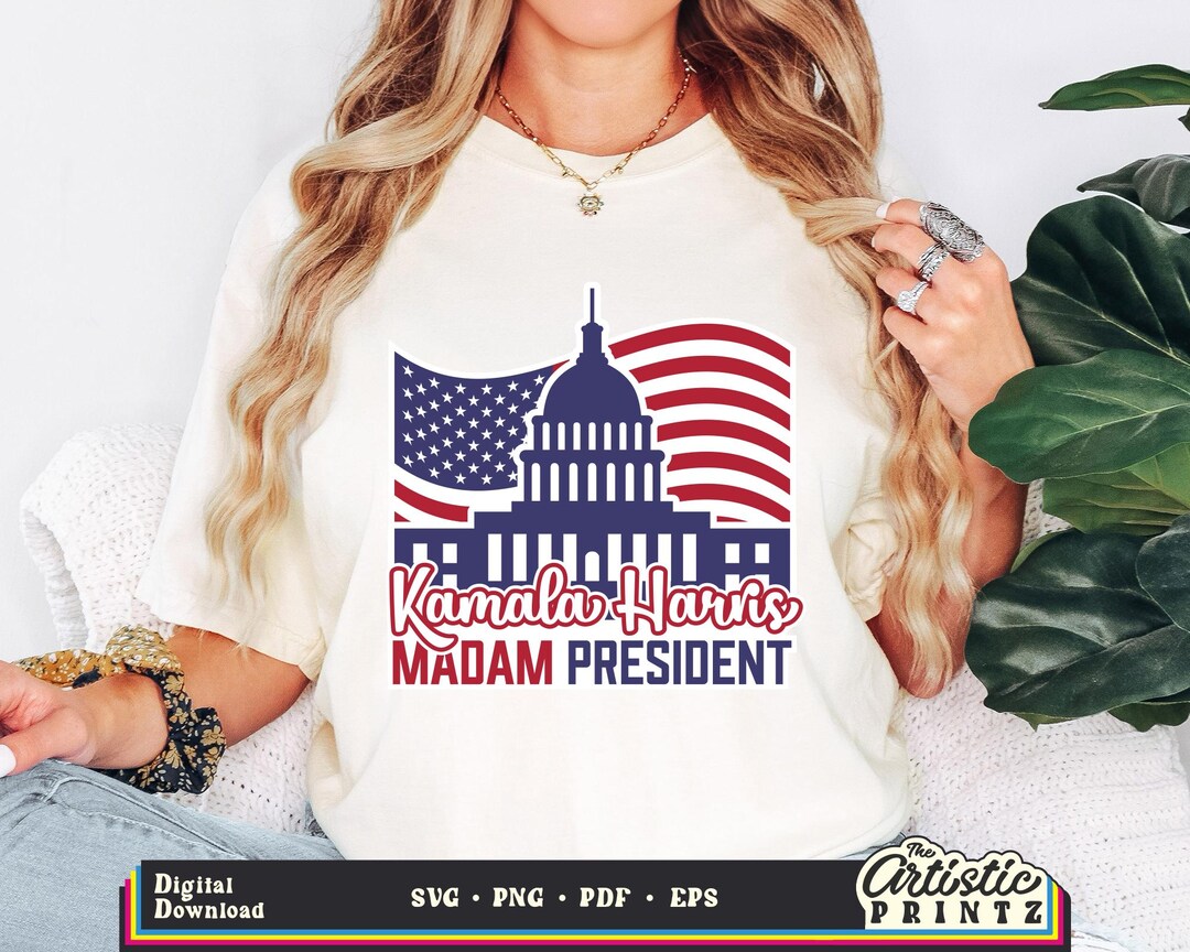Kamala Harris Svg, Kamala Harris Madam President Svg, Kamala Rally Svg ...