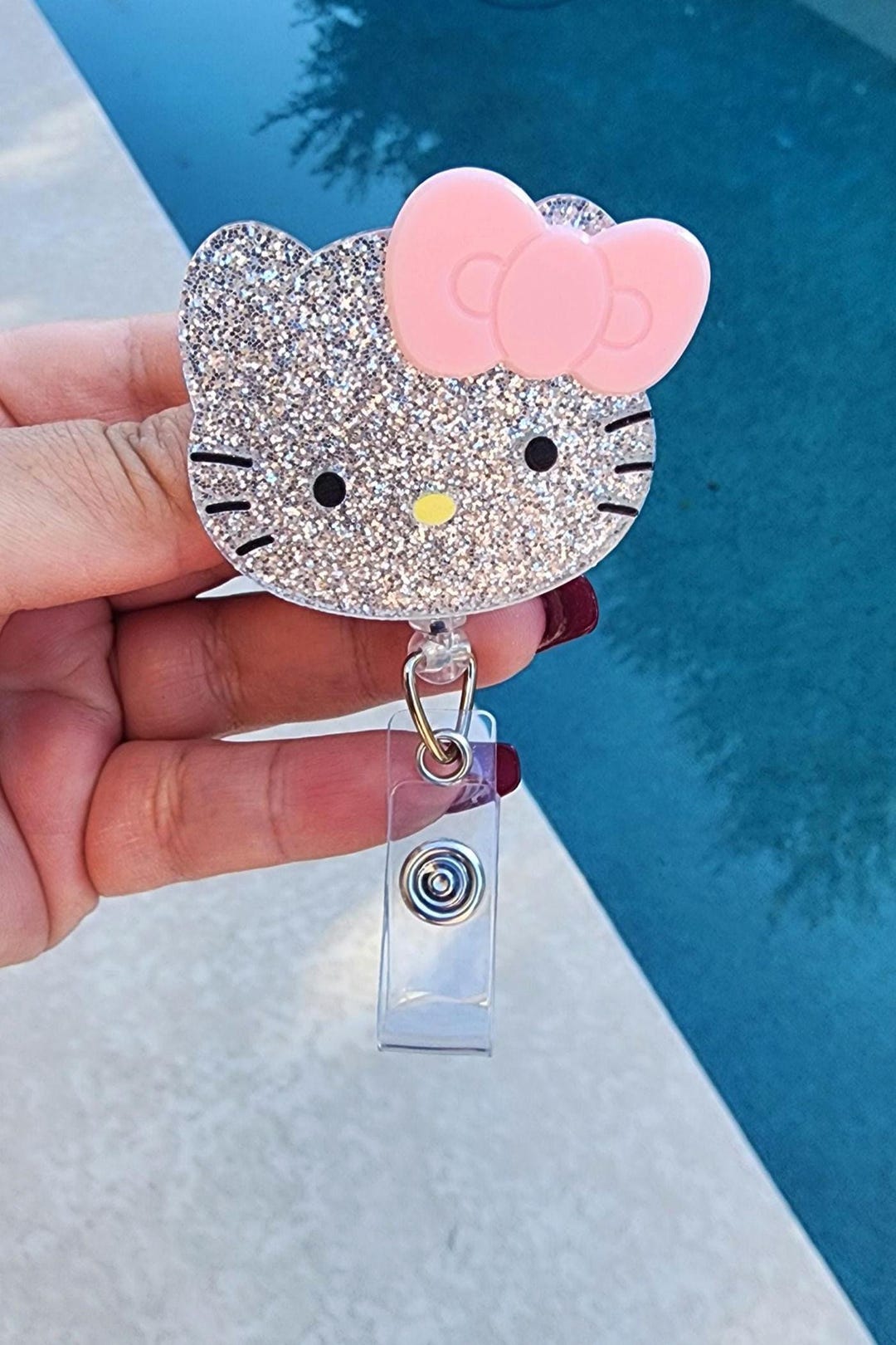Hello Kitty Badge Holder - Etsy