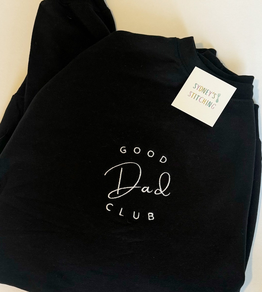 Good Dad Club Father’s Day Embroidered Pocket Stitch Crewneck Sydney’s ...