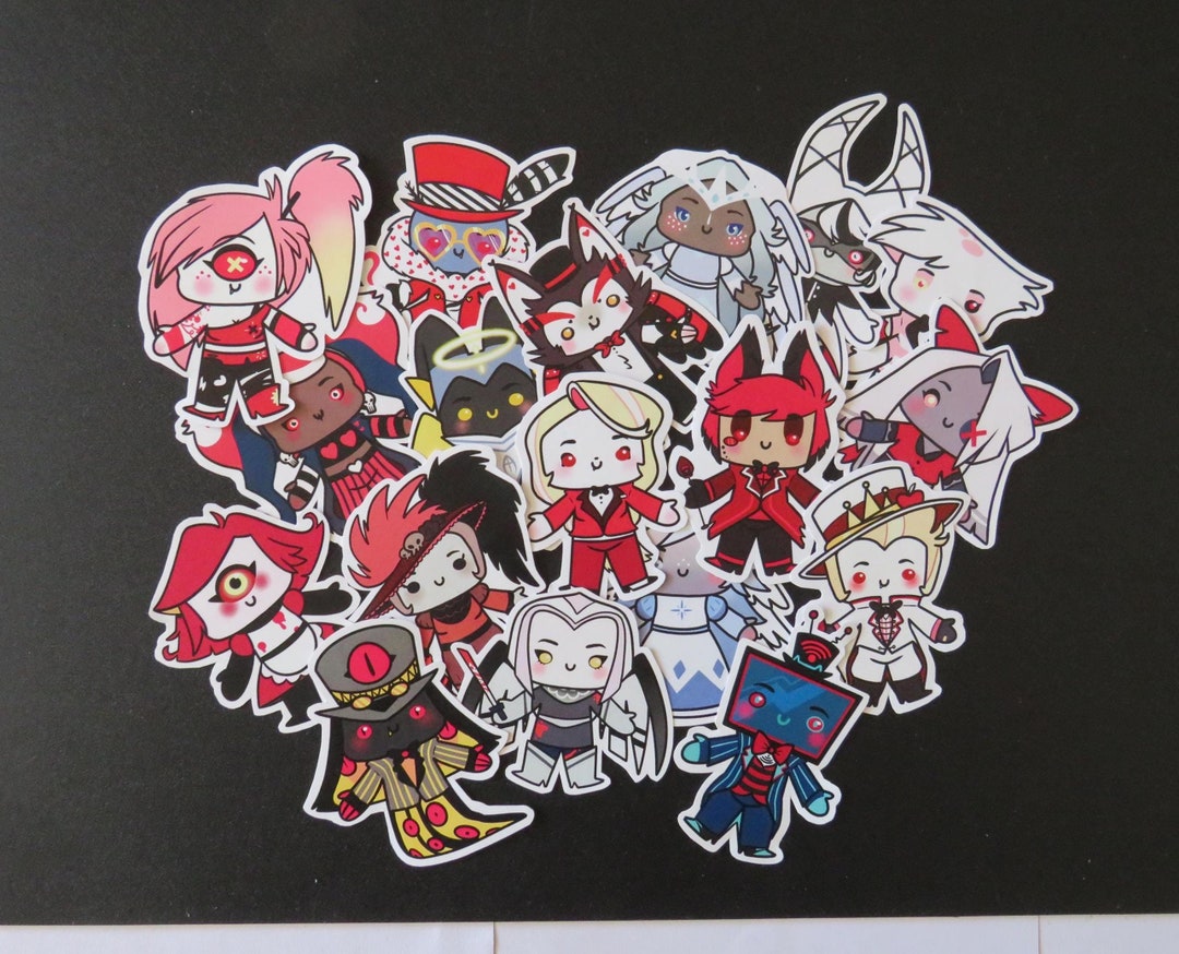 Hazbin Hotel - Chibi Stickers - Charlie - Vaggie - Angel Dust - Niffty ...