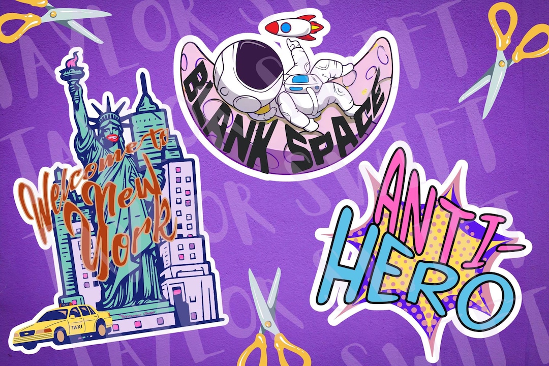 Sticker, Printable Taylor Swift Sticker, High-resolution Digital ...