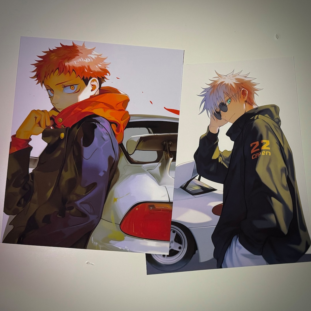 Jujutsu Kaisen JDM Art Print Posters Set, 170gsm Photo Matte Paper 8in ...