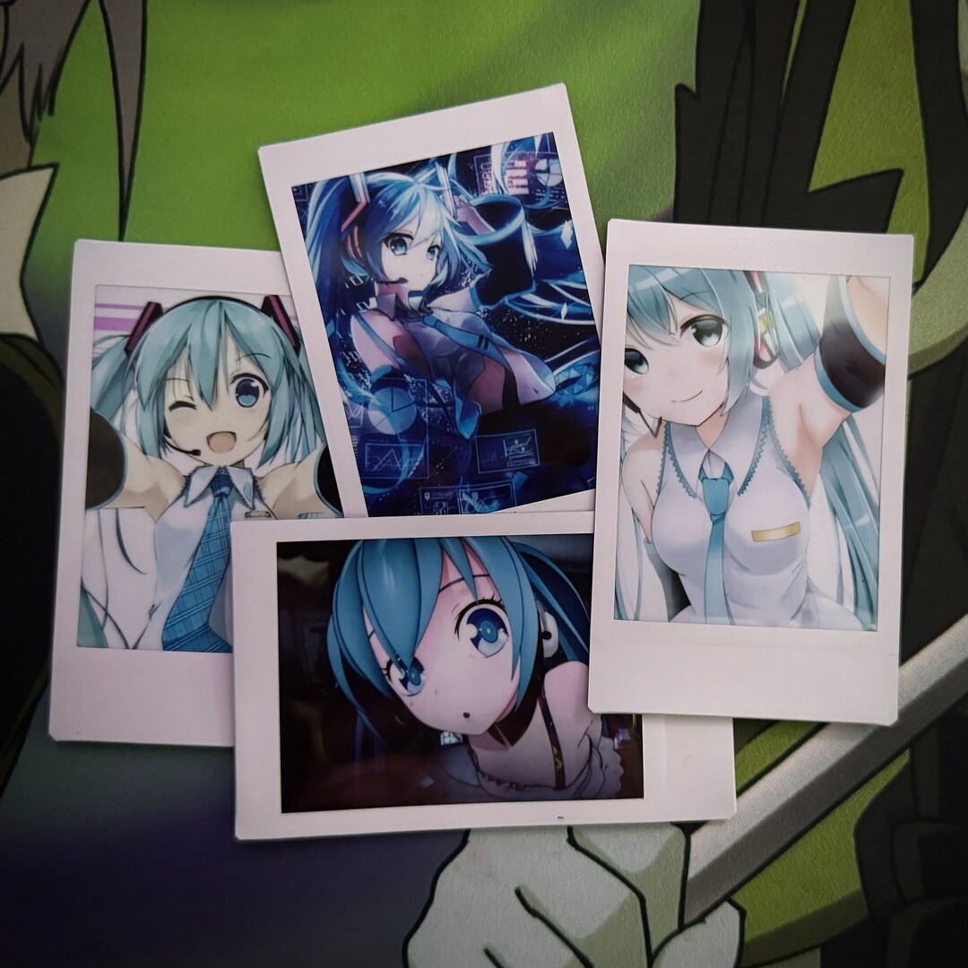 4 Hatsune Miku Polaroids Custom Polaroids Instaxs Mini Print - Etsy