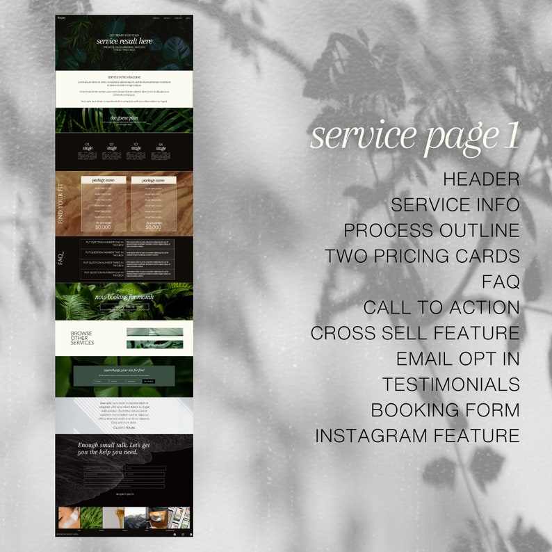 Growth Website Template for Online Service Providers - Etsy