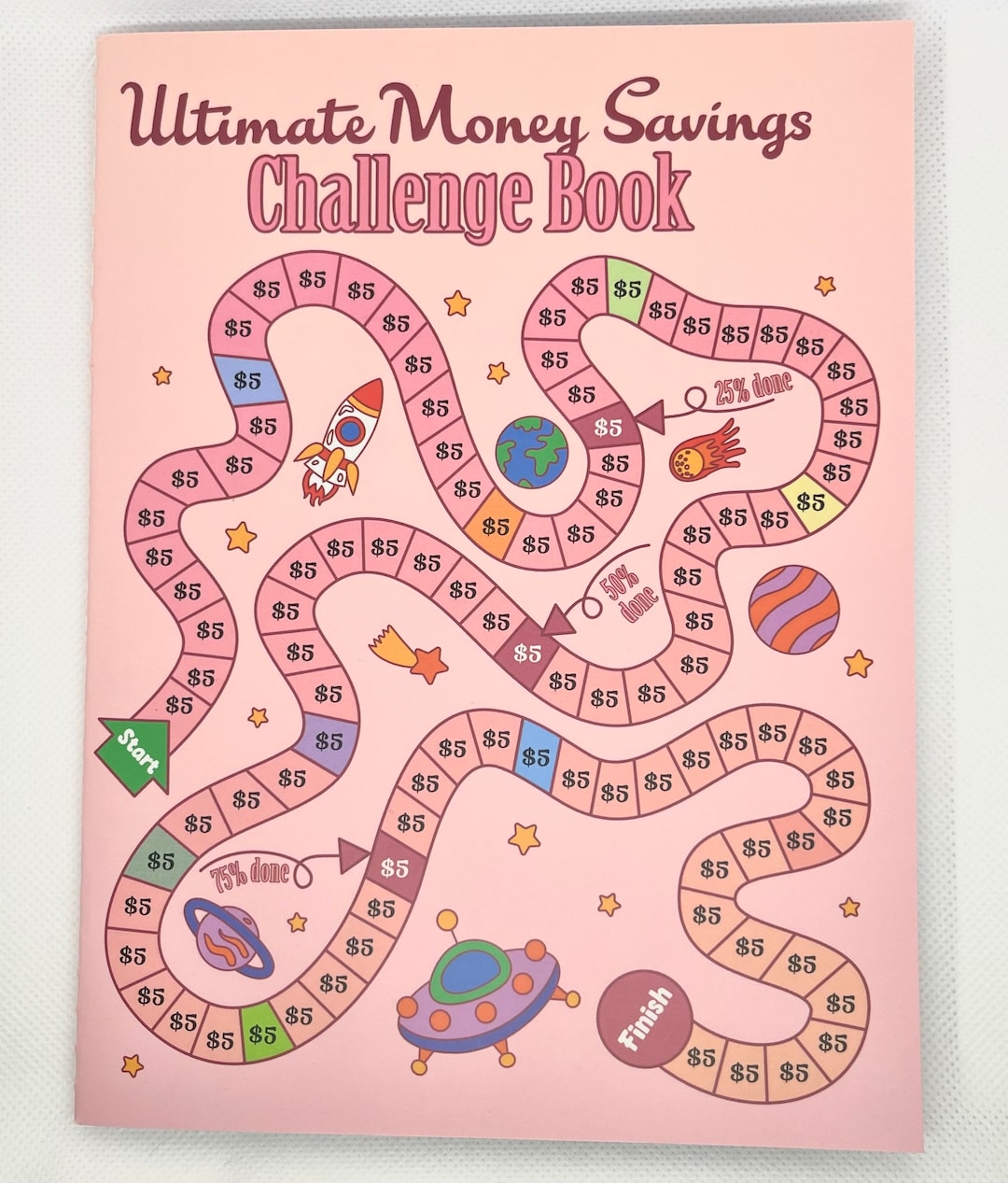 Money Saving Coloring Book Challenge Clear Transparent Binder Saving ...