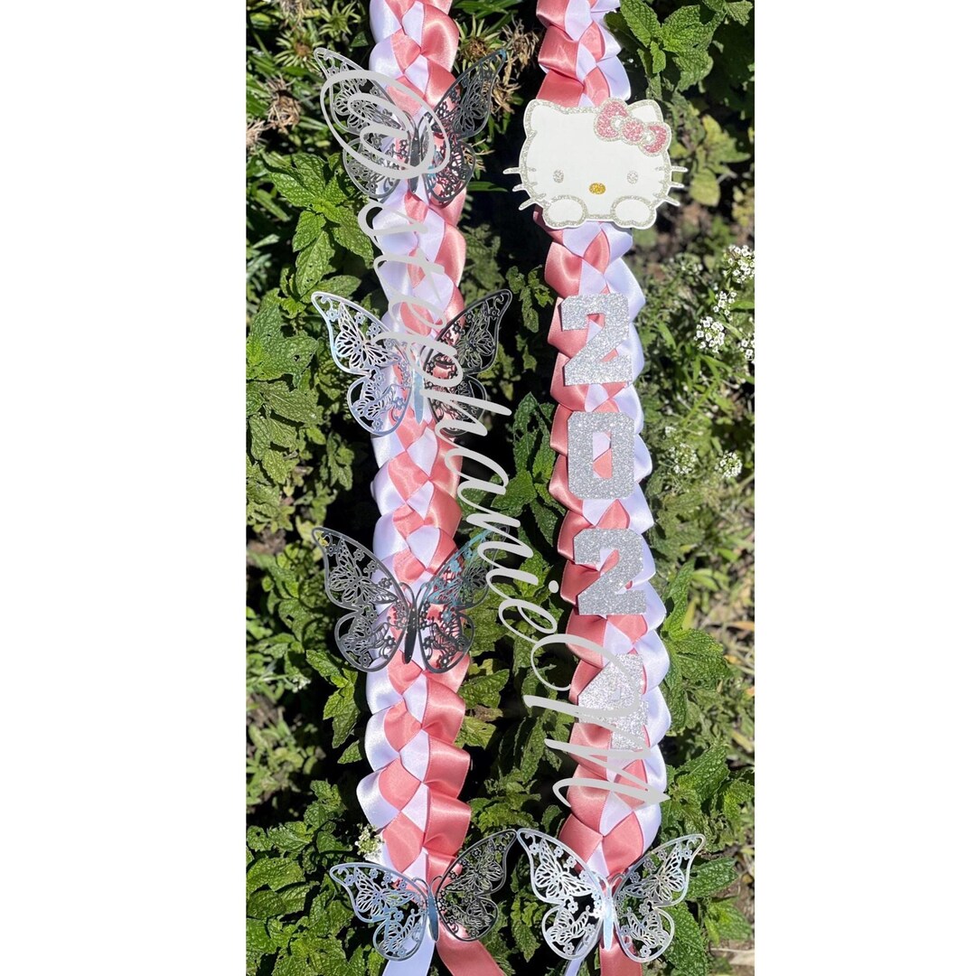 Custom Graduation Lei: Pink Hello Kitty, Class of 2026 - Etsy