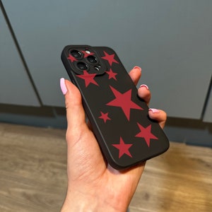 Red Star Black Phone Case for iPhone 17 16 15 14 13 12 11 11 Pro Max ...