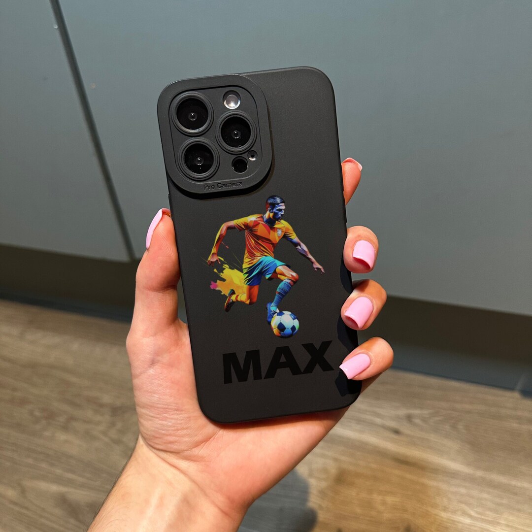 Personalised Football Phone Case for iPhone 15 14 13 12 11 11 Pro Max ...