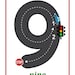 Numbers Printable Road Mat for Boys, Tracing Activity for Toddler and ...