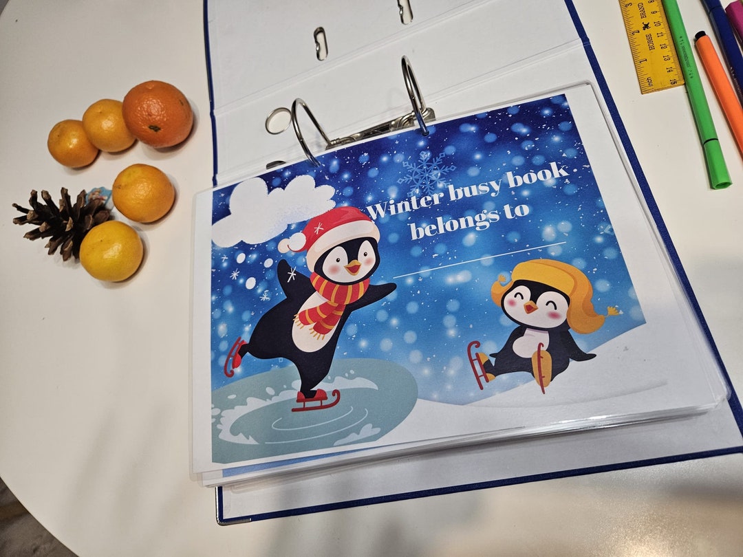 Winter Busy Book Printable Preschool, Homeschool Educational Materials ...