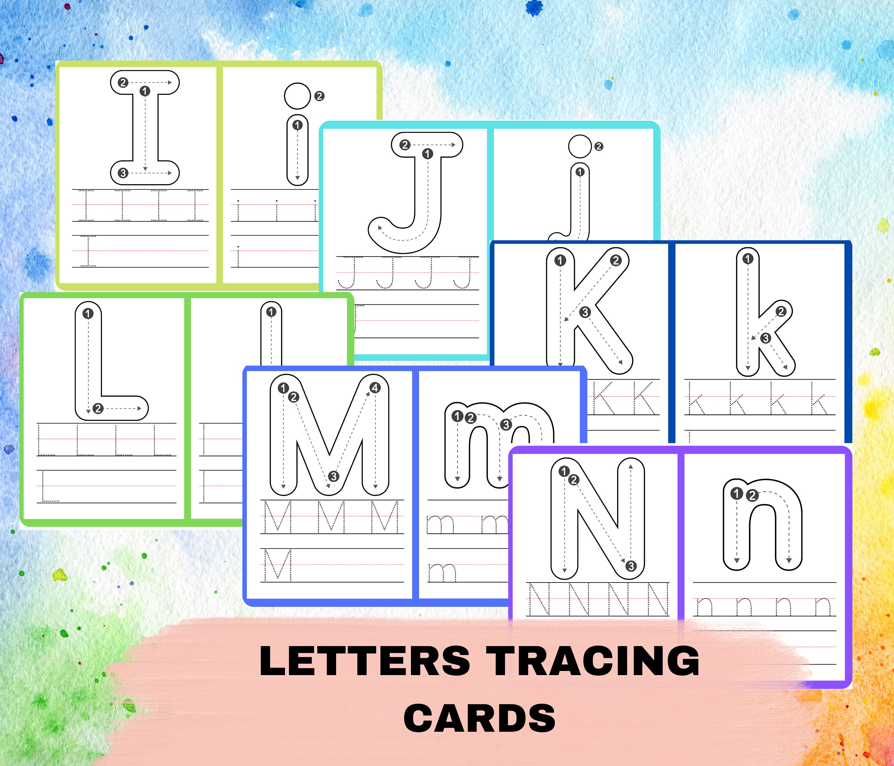 Printable Alphabet Tracing and Coloring Worksheets. Trace Letters, All ...