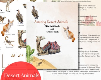 Desert Animals Digital Print - Etsy